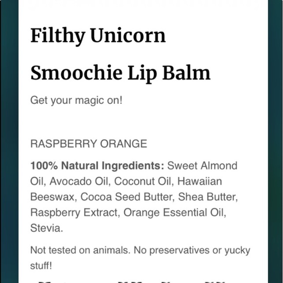 filthy farmgirl | Makeup | Filthyunicorn Orange Rasp Smoochie Lip Balm ...